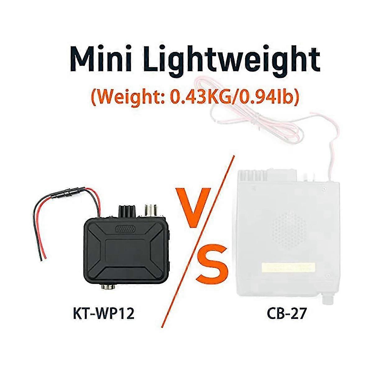 Kt-wp12 Mini Car Walkie Talkie Vhf Uhf Dual Band Handheld Microphone ...