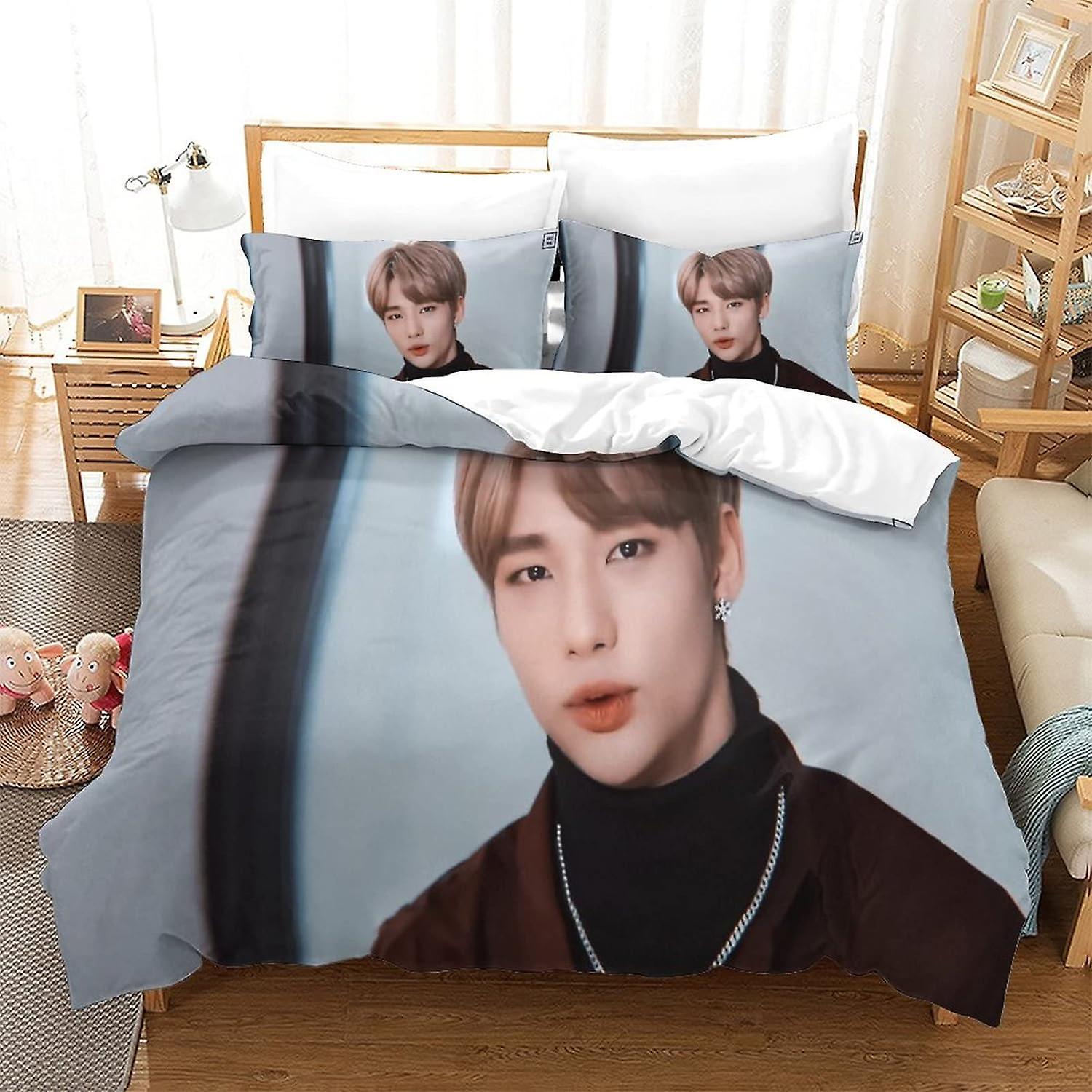 Duvet Cover Set Stray Kids Bedding Sets Soft Microfiber Quilt Cover 3D ...