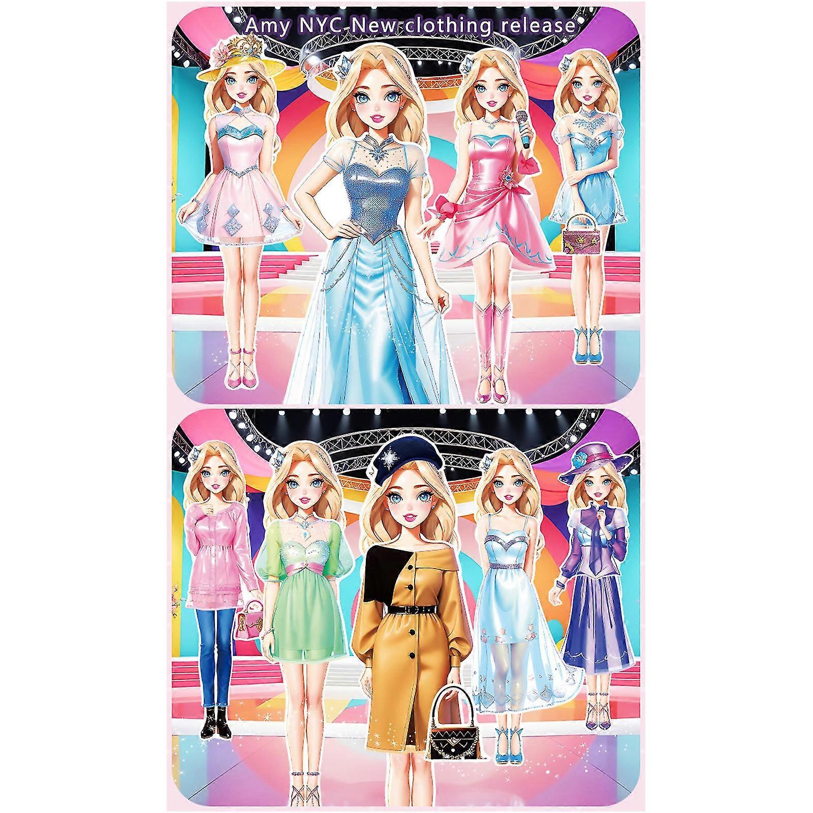 Magnetic Dress Up Dolls, Magnetic Princess Dress Up Paper Dolls ...