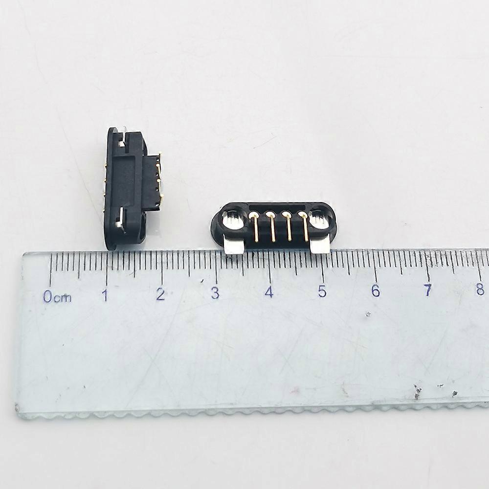 1-10PCS Convenient charging connector Magnetic Pogo Pin Connector 4 Pin ...
