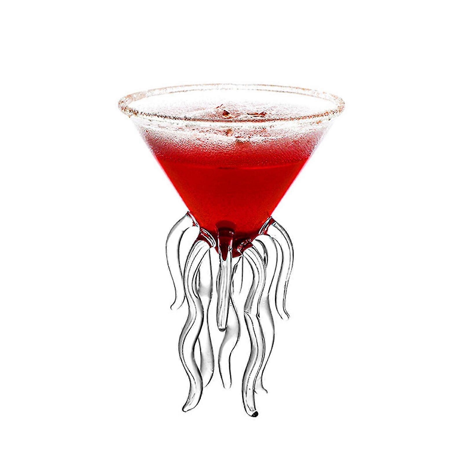 Octopus Cocktail Glass Transparent Jellyfish Glass Cup Juice Glass ...