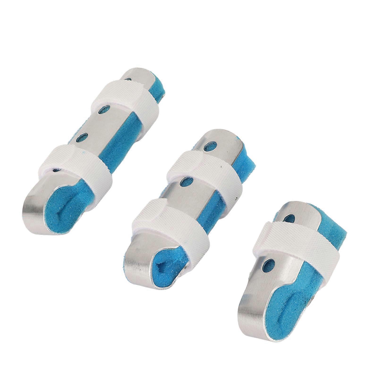 3PCS Finger Splints Lightweight Aluminum Alloy Sponge S M L Broken ...