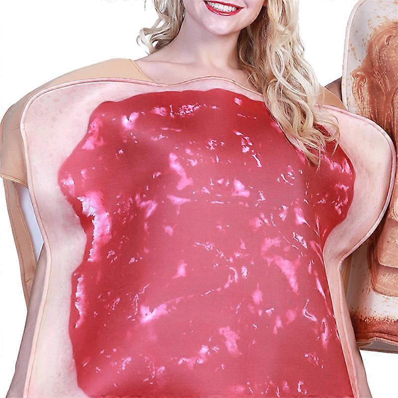 Couple Halloween Costume Bread Slices Peanut Butter and Jelly Adults ...