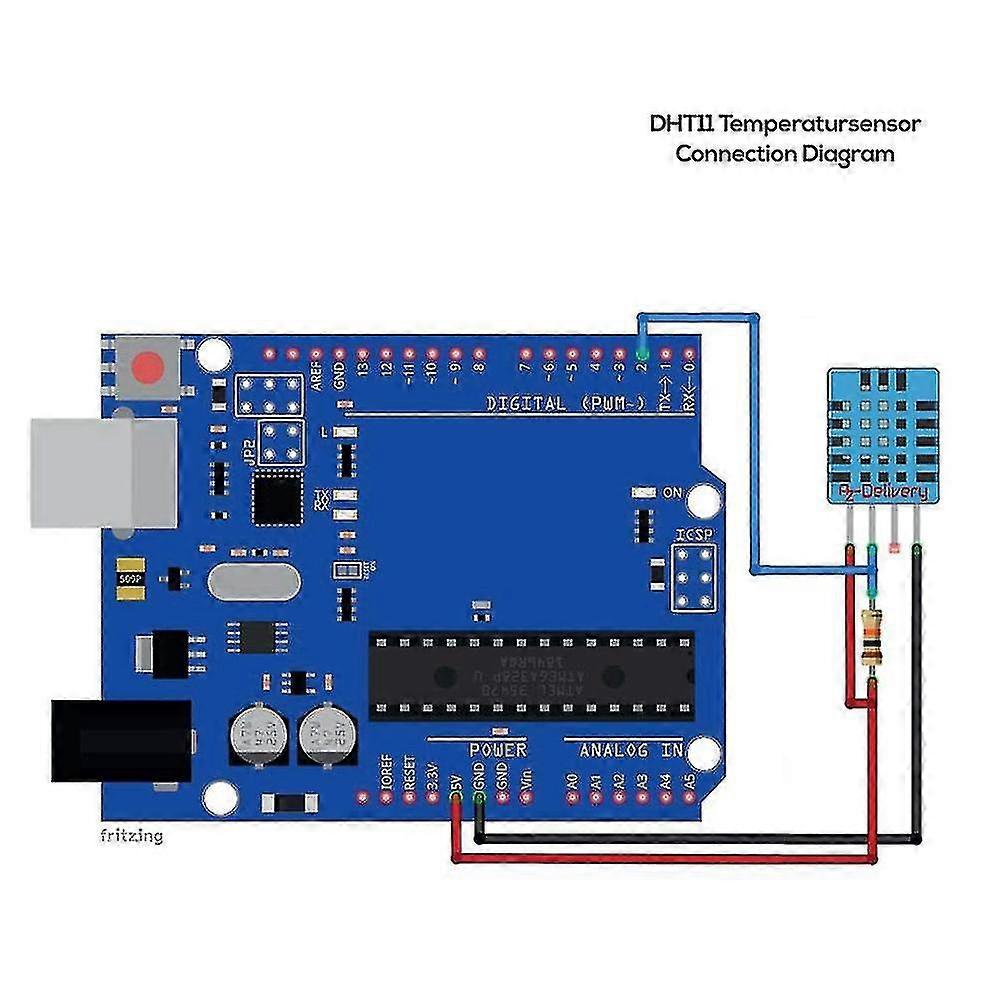 5pcs DHT11 Temperature Humidity Sensor Module Digital Single Bus 5V ...