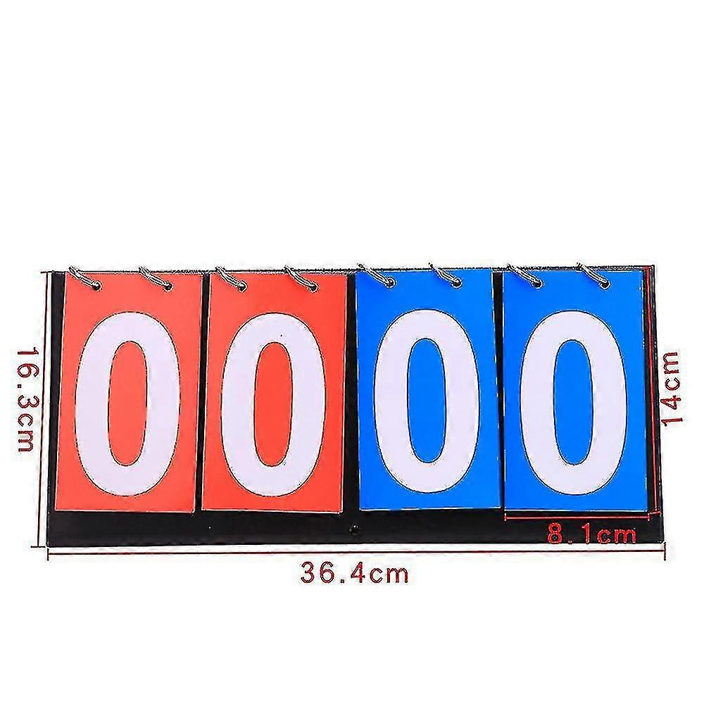 Tabletop Flip Scoreboard 2/4 Digit Portable Flip Sports Scoreboard ...