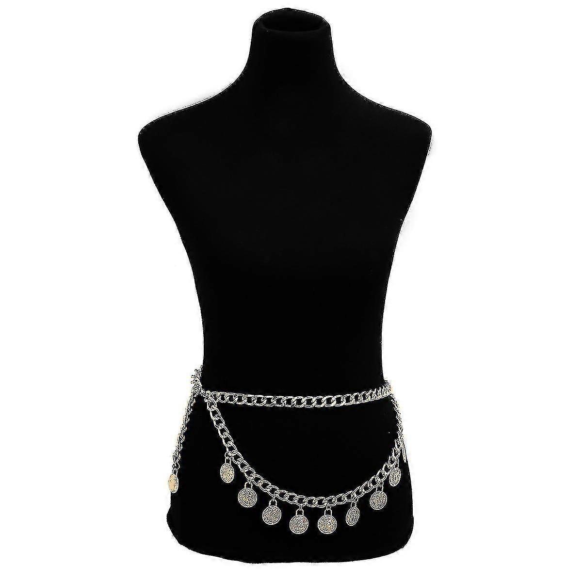 Alloy Waist Chain Body Chain For Women Waist Belt Coin Tassel Pendant ...