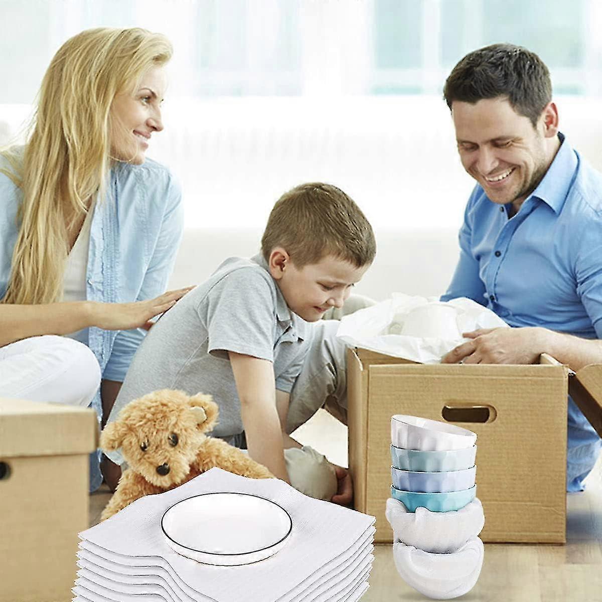 100 Pieces Foam Wrap 25x30cm, Foam Bags, Moving Bubble Wrap, Bubble ...