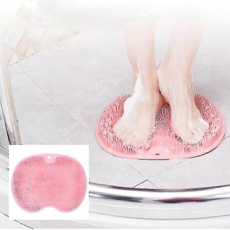 1-pack Of Back Scrub Foot Brush Pad With Suction Cup Bathroom Foot ...