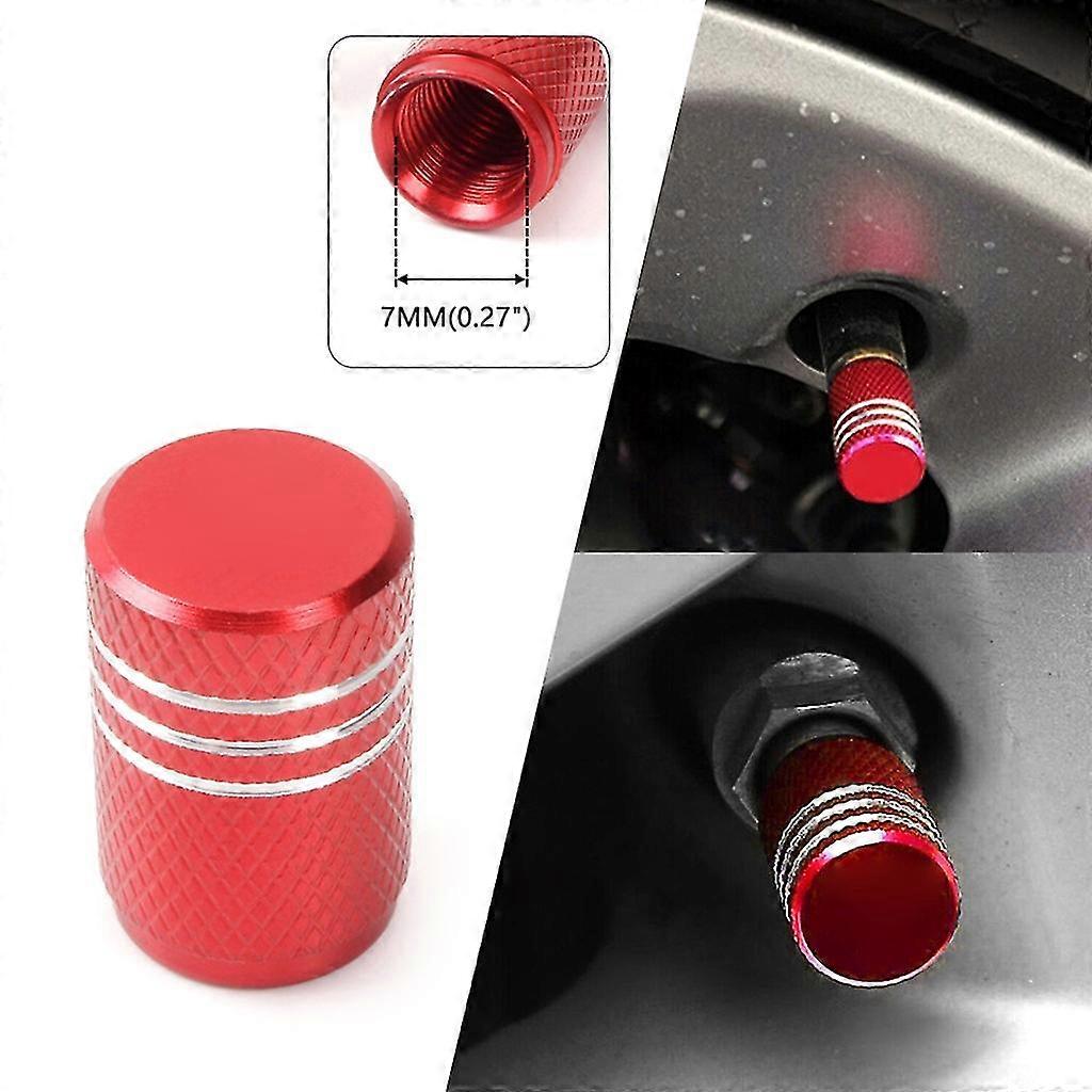 Car Tire Valve Stem Caps 4 Pcs Air Caps Cover Aluminum Alloy For Model ...