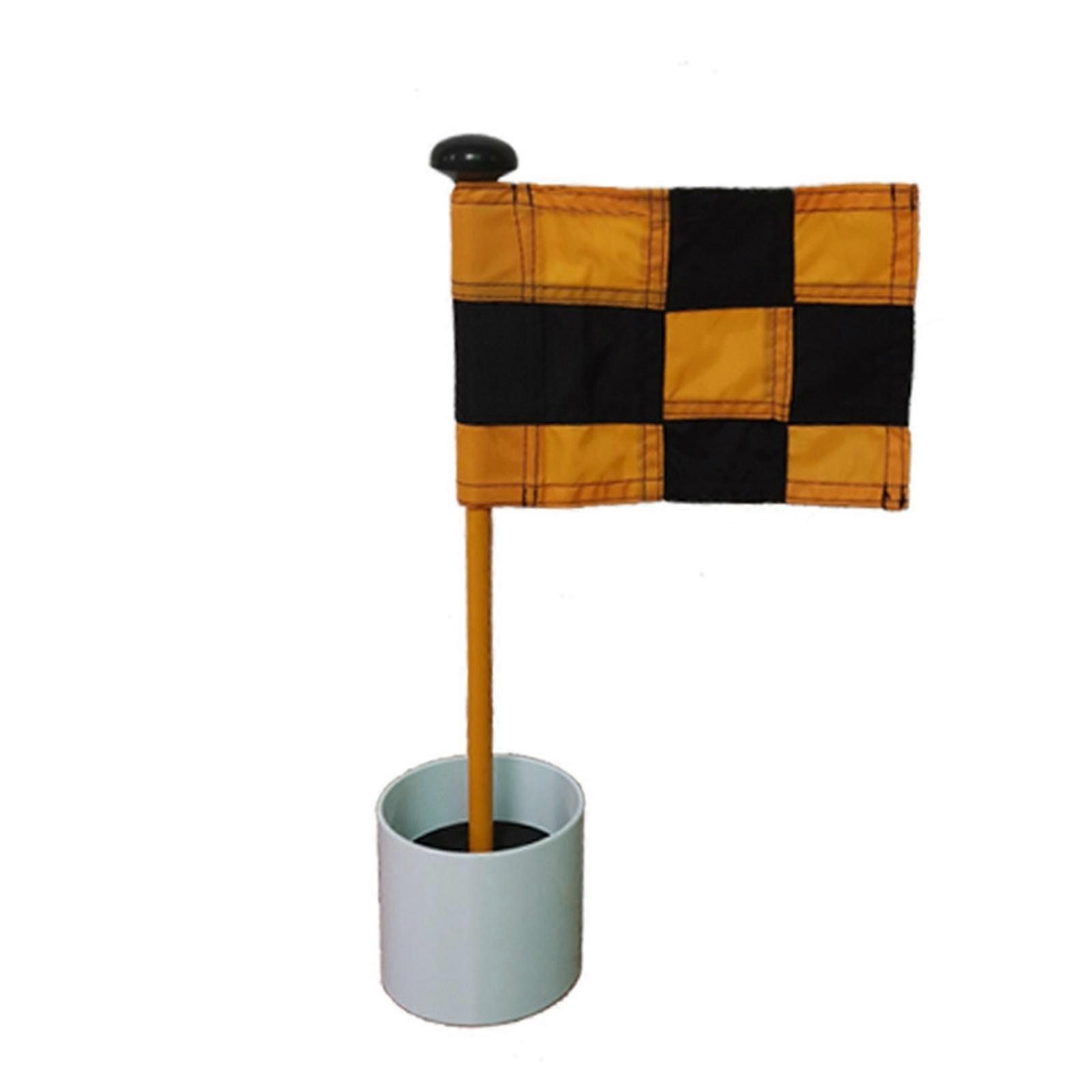 Portable Detachable Golf Flagsticks Putting Green Flags Hole Cup Set ...