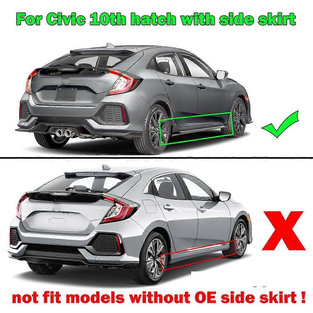 Set For Honda Civic Hatchback Hatch 2016-2021 Mud Flaps Splash Guards ...