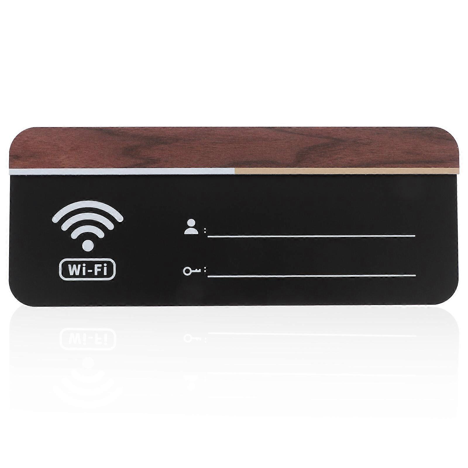 WiFi Password Sign Acrylic WiFi Sign Board WiFi Wall Mount Plaque for ...