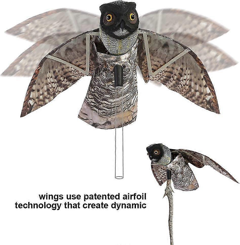 Prowler Owl With Moving Wing,lifelike,effective Garden Scarecrow ...