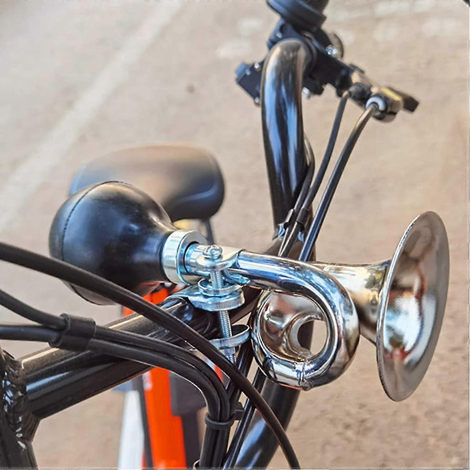 Bike Horn Retro Loud Metal Air Horn Bicycle Horn Loud And Durable Sound ...