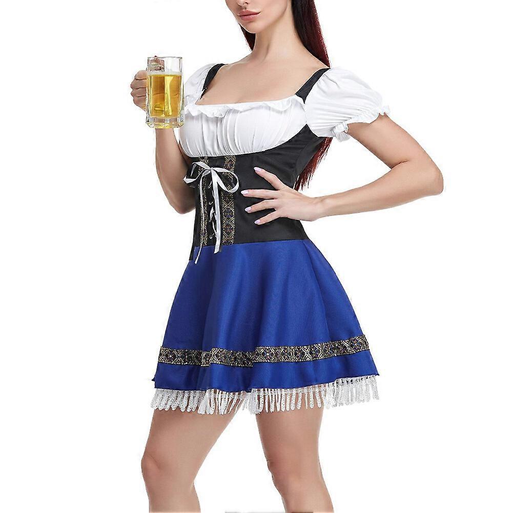 Women's German Oktoberfest Costume Adult Dirndl Traditional Bavarian ...