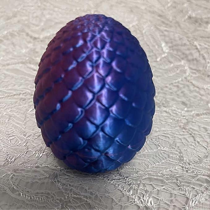 3D Printed Dragon Eggs with Dragon Inside, Fully Articulated Crystal ...