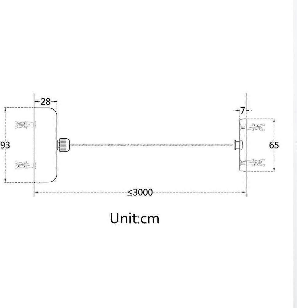 Retractable Clothesline - Wall-Mounted Washing Line Detachable Drying ...