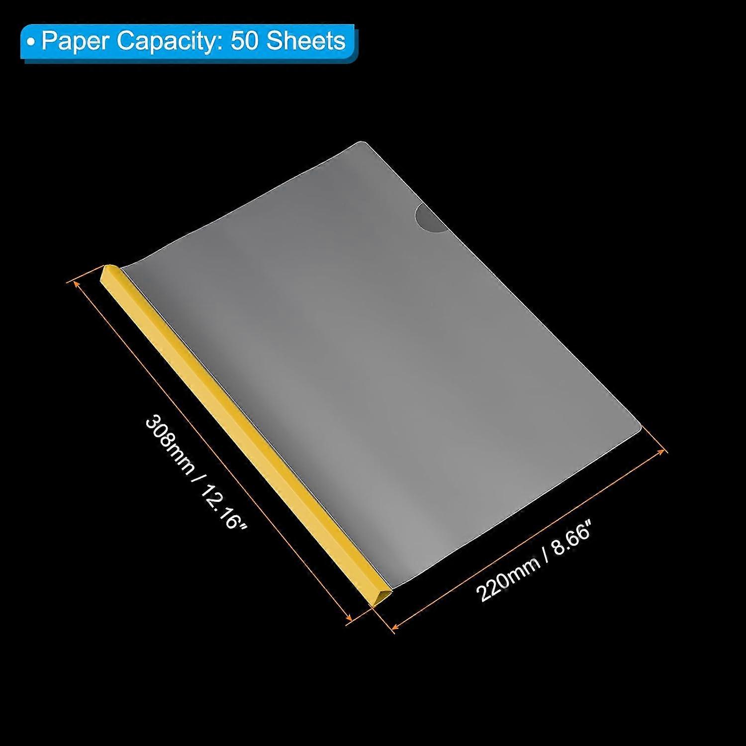 Clear Report Covers with Sliding Bar, 10 Pcs 15mm Slide-Grip Resume ...