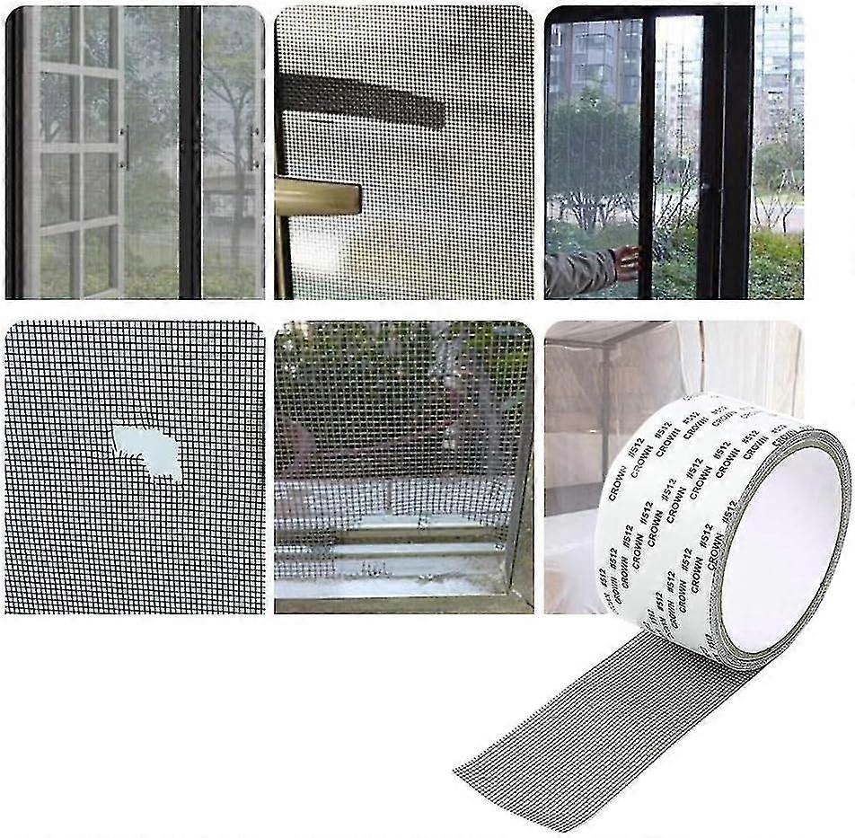 Window Repair, 2 Rolls Adhesive Screen Repair Tape Fiberglass Adhesive ...