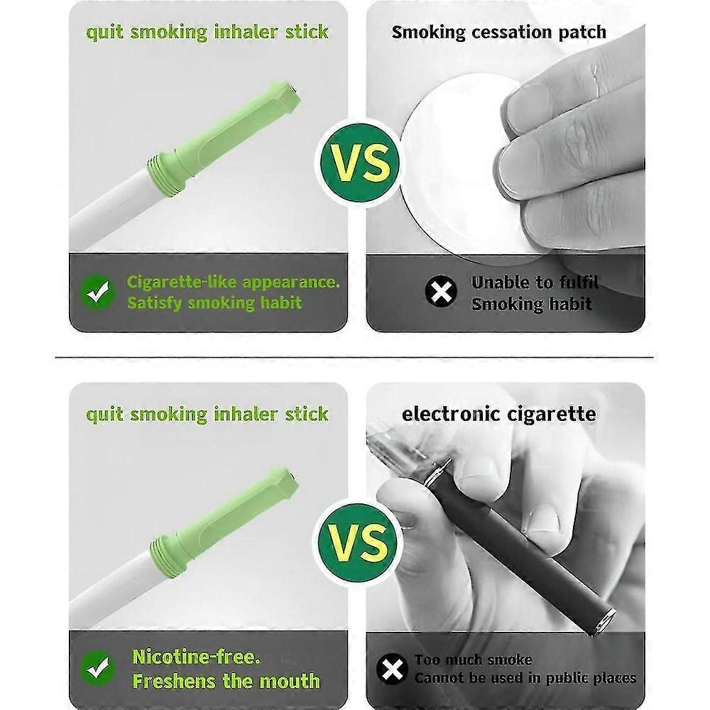 6/ 12pcs Quit Smoking Air Inhaler, Stop Smoking Behavioral Support Mint ...