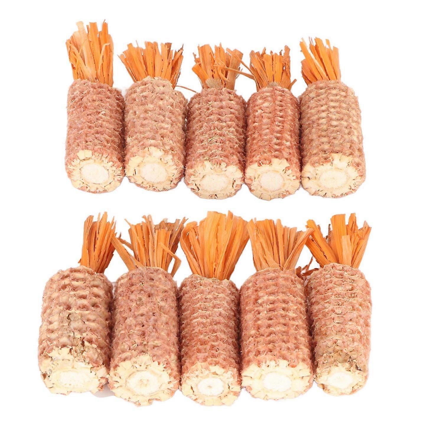 10Pcs Hamster Corn Cob Toy Carrot Shaped Teeth Grinding Rabbit Corn Cob ...