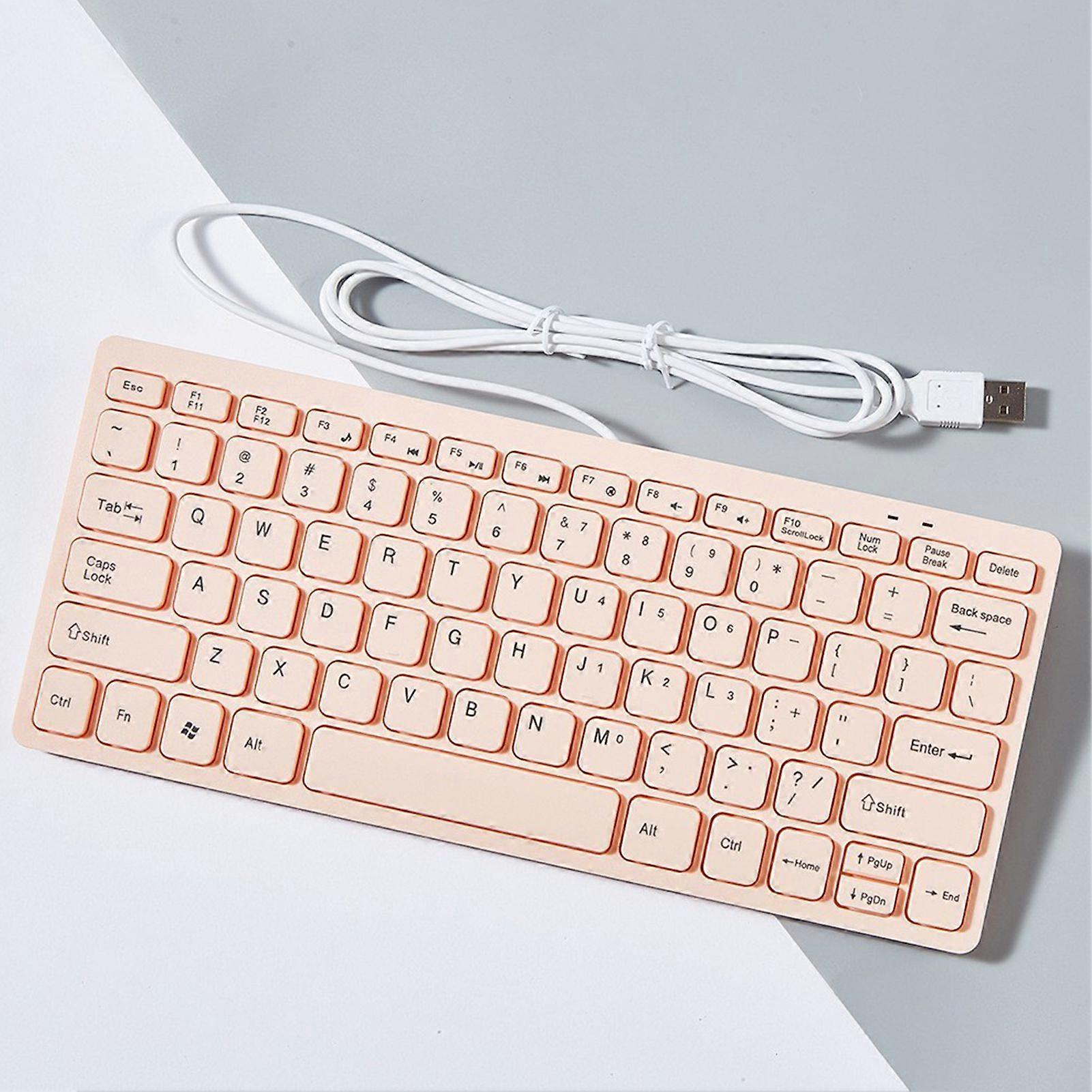 Mini Wired Keyboard with 78 Keys Frosting Process Lightweight ...