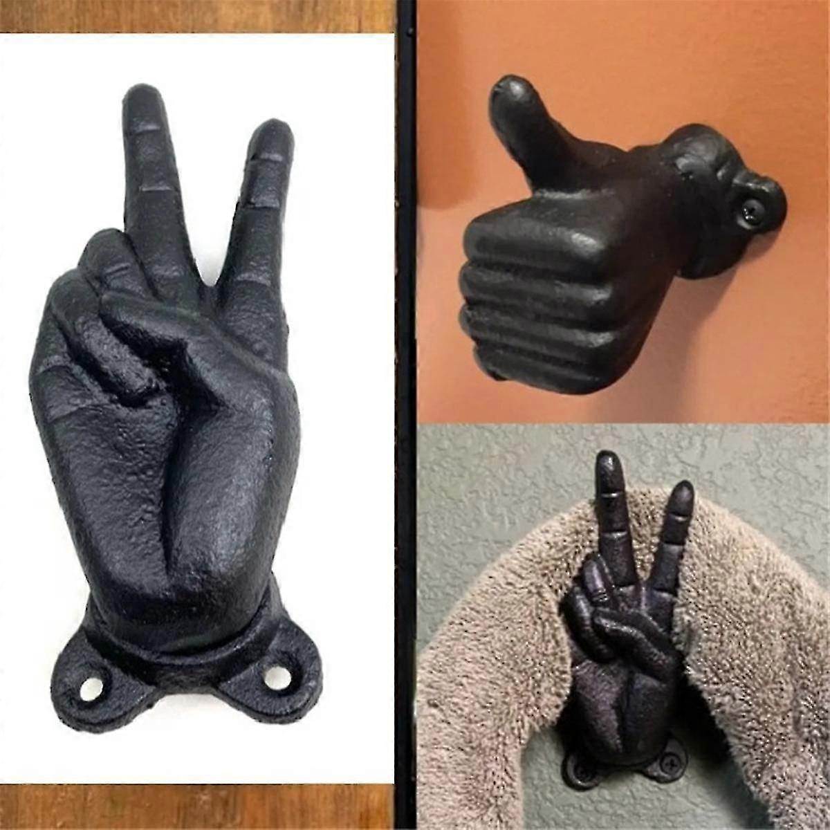 Funny Finger Hook, Wall Hook, Thumb Up Shaped Decorative Hooks,resin ...