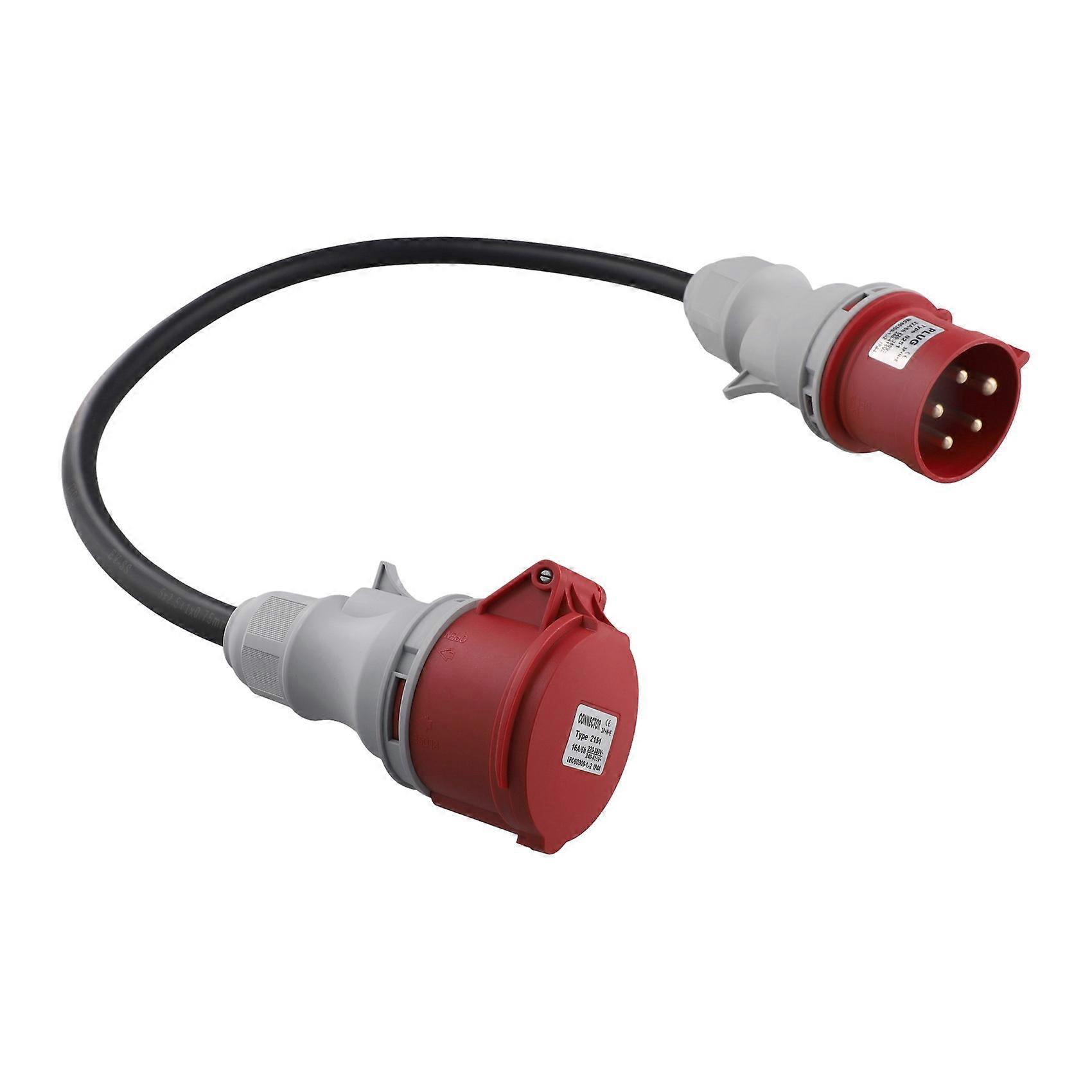 5Pin Adapter Plug 32A to 16A Coupling Socket [3-Phase,400V] | Fruugo UK