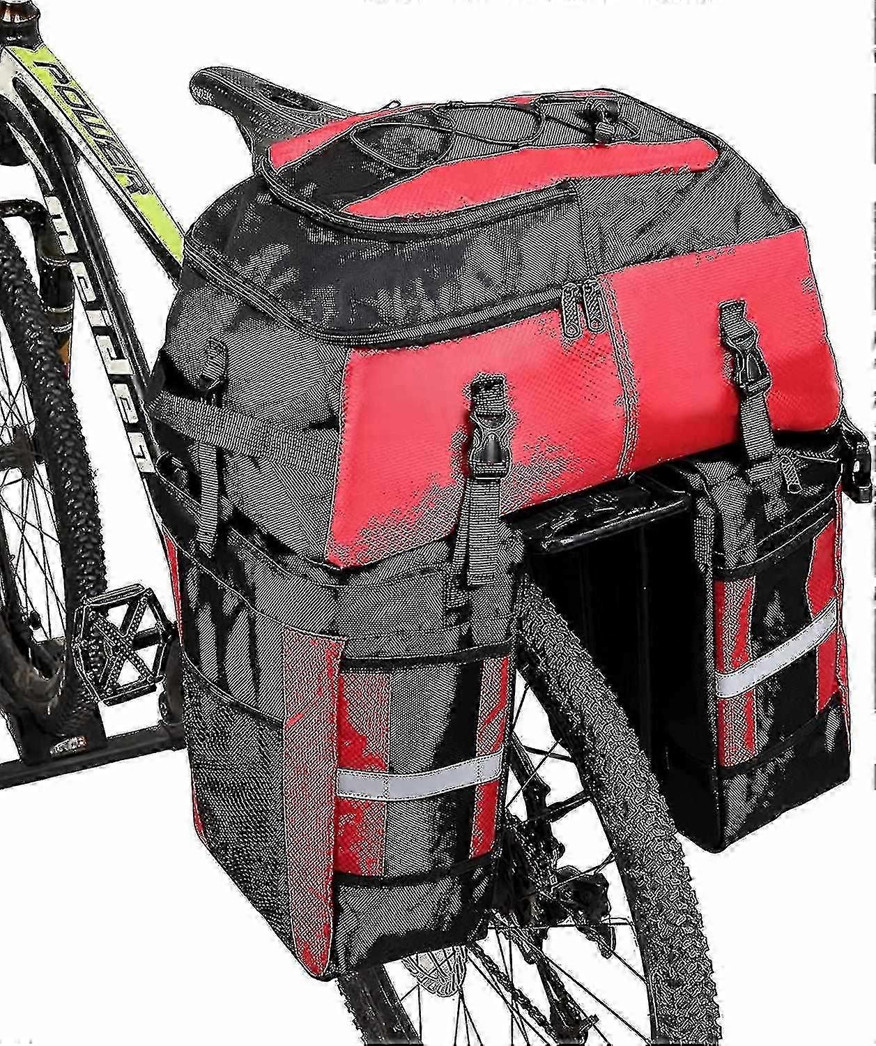 Wildken 3 In 1 Bike Rear Seat Bag 70l Bike Pannier Bag Waterproof Bike Rear Rack Bag Bike Cargo ...