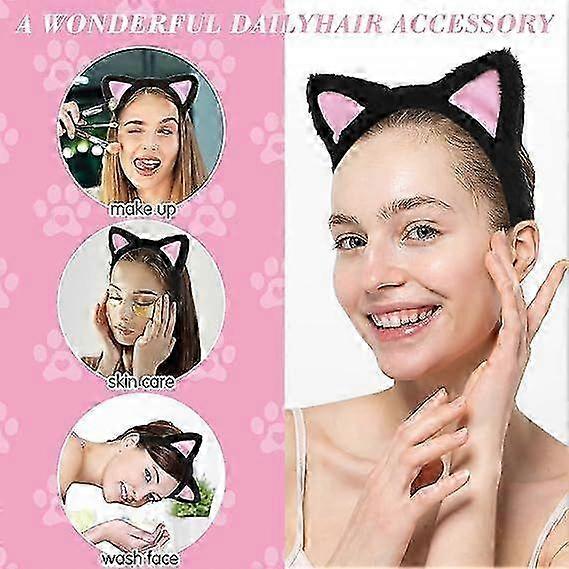 Adult-Friendly Feline Ear Headband with Adorable Cat Ears for Makeup ...