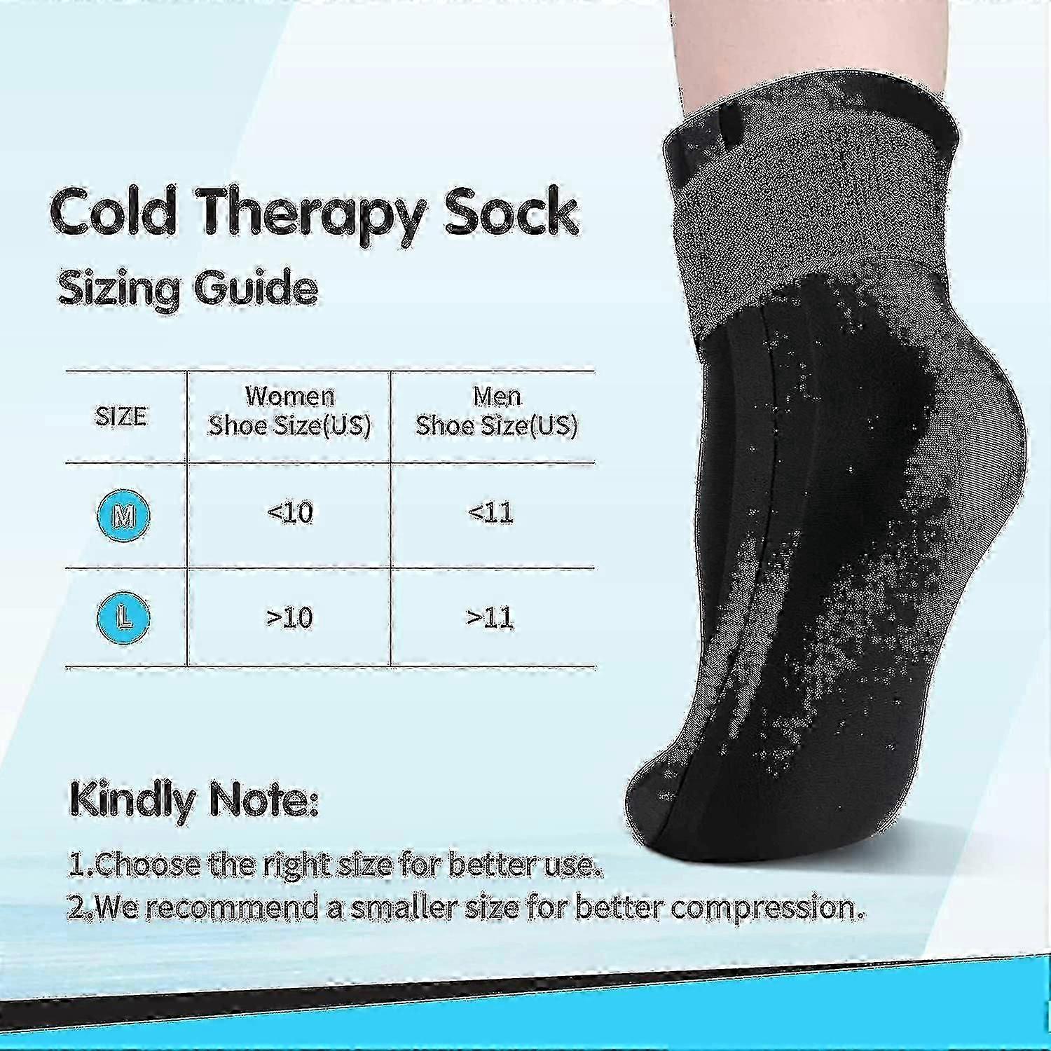 Reusable Gel Cold Therapy Sock For Hot & Cold Therapy, Ankle Foot Ice ...