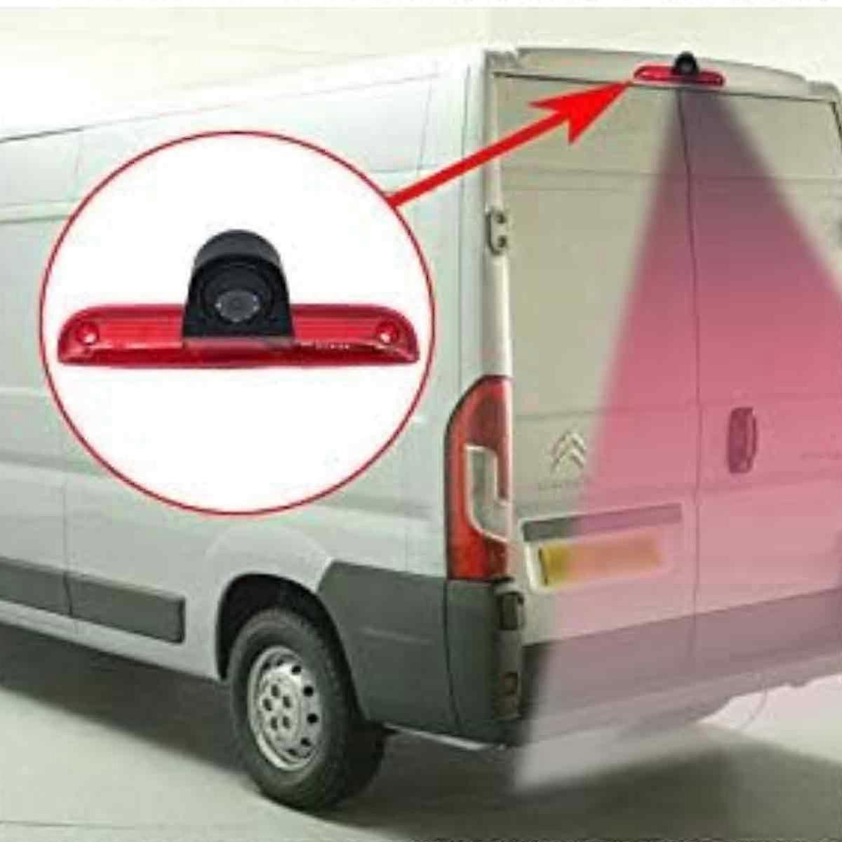 Multi-view brake light reverse camera for Fiat Ducato, Peugeot Boxer ...