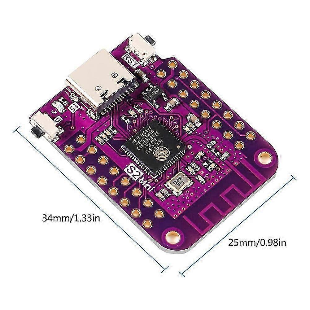4Pcs ESP32 S2 Mini V1.0.0 WiFi IOT Board Based ESP32-S2FN4R2 ESP32-S2 4MB Flash 2MB PSRAM ...