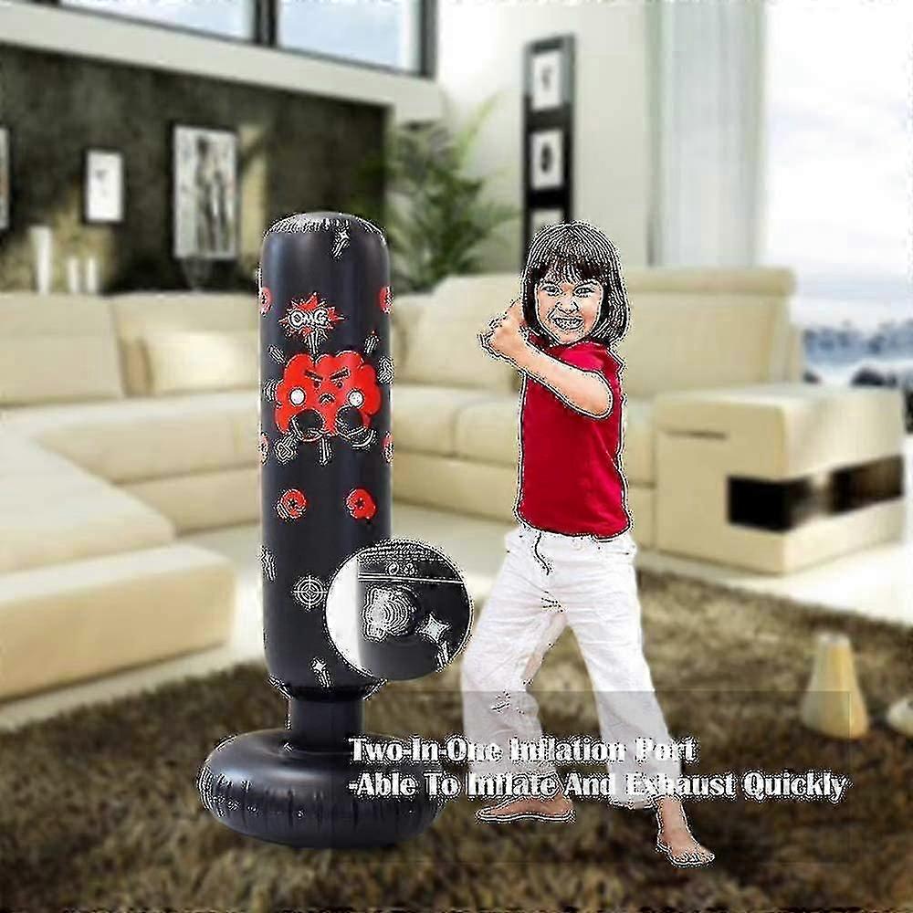 120cm Punching Ball, Kids Inflatable Boxing Punching Bag, Instant ...