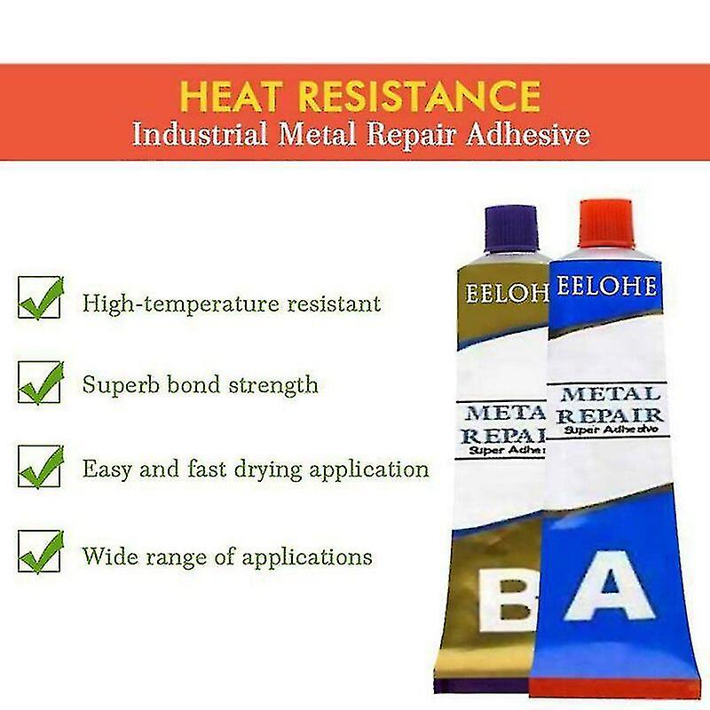 100g A+b Metal Repairing Adhesive Super Glue Industrial Repair Paste ...