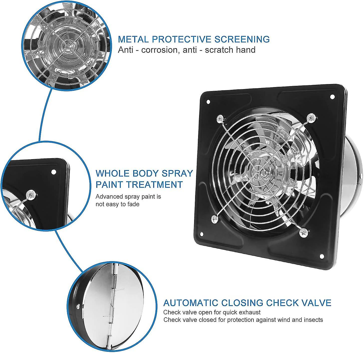 Through-the-wall Ventilation Fan High Inch Exhaust Fan Extractor Blower ...