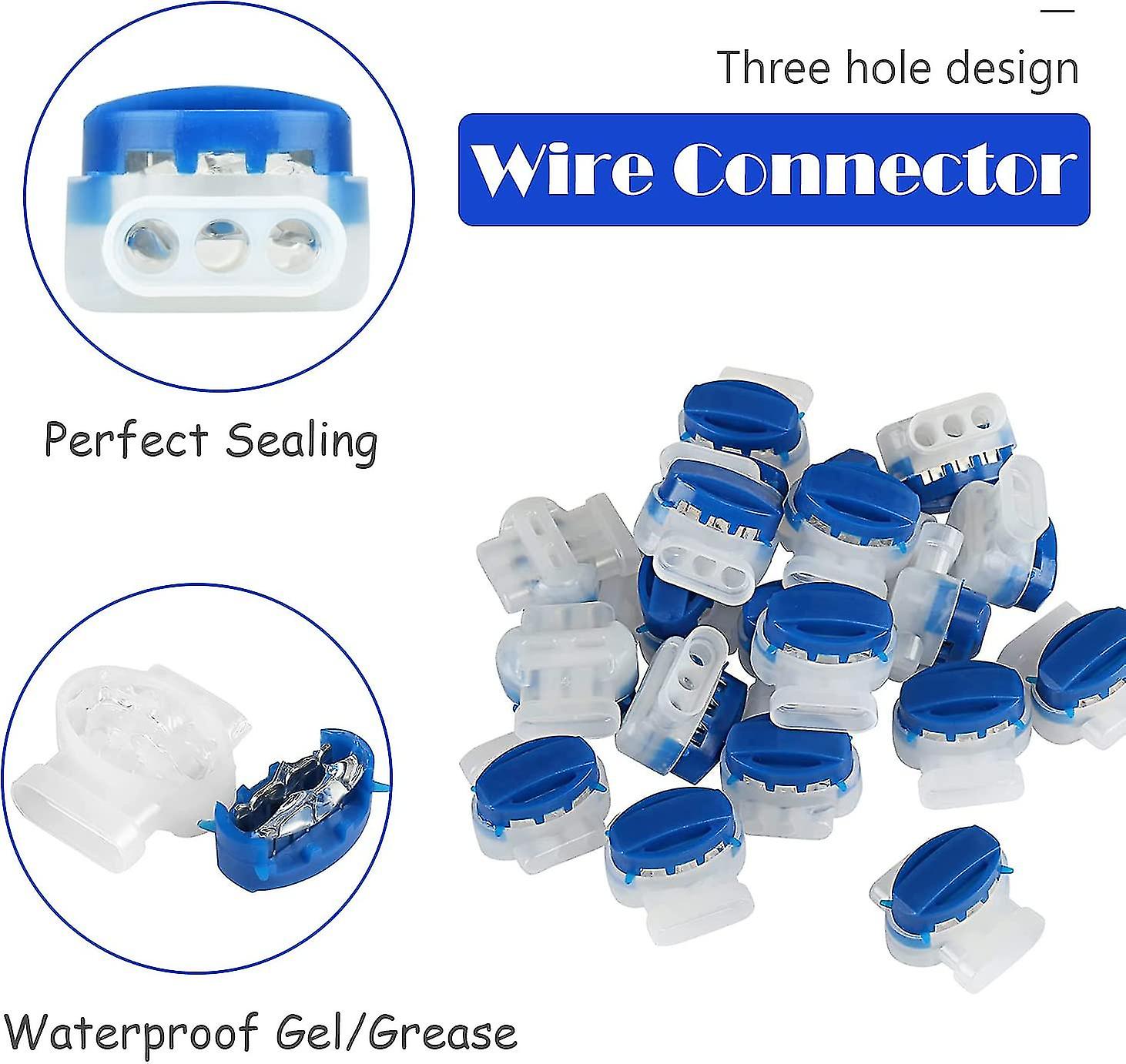 20 Pieces Resin Filled Cable Connectors, Perimeter Wire Connectors, 314 ...