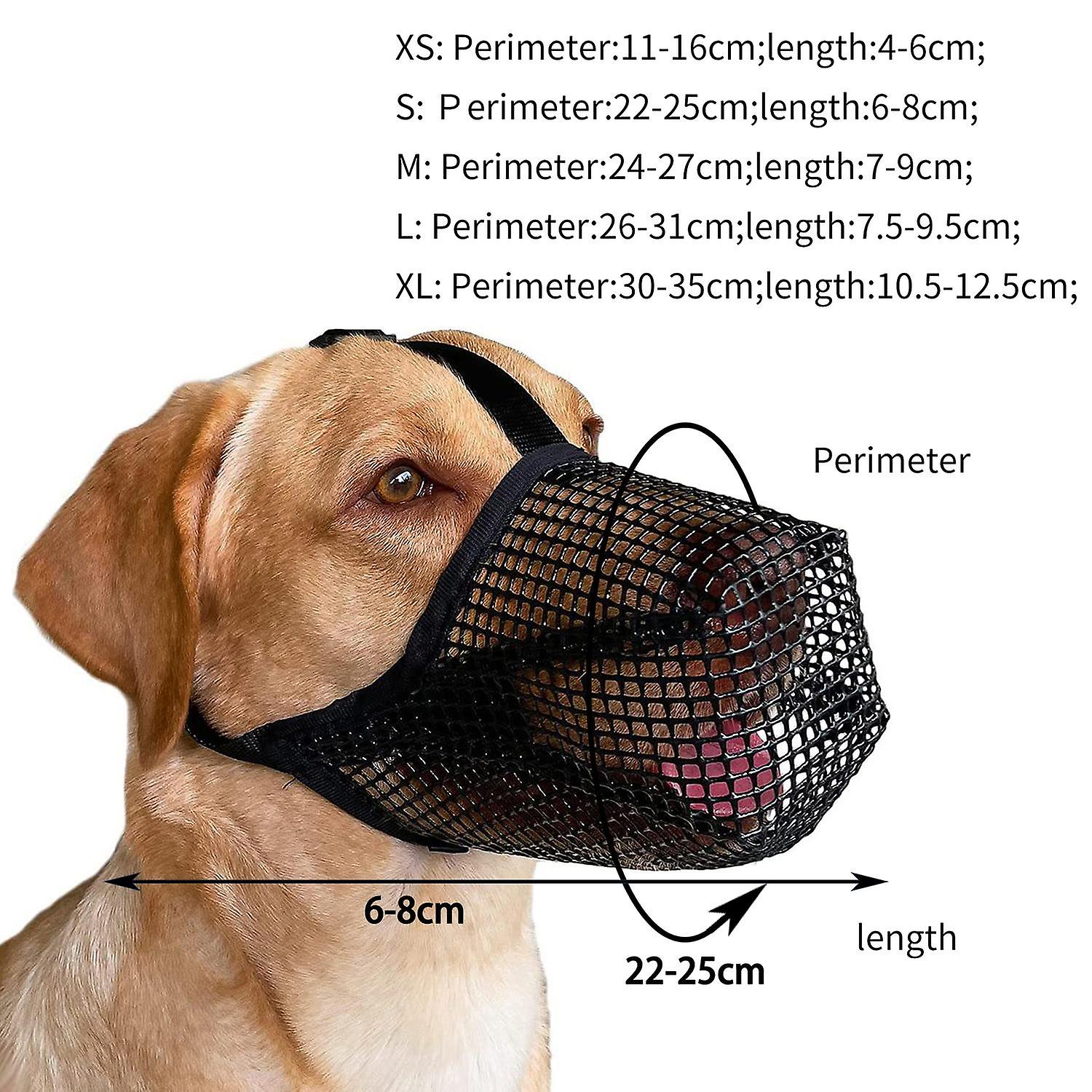 ZHOUBA Pet Mouth Cover Elasticity Adjustable Mesh Puppy Muzzle Pet Face ...