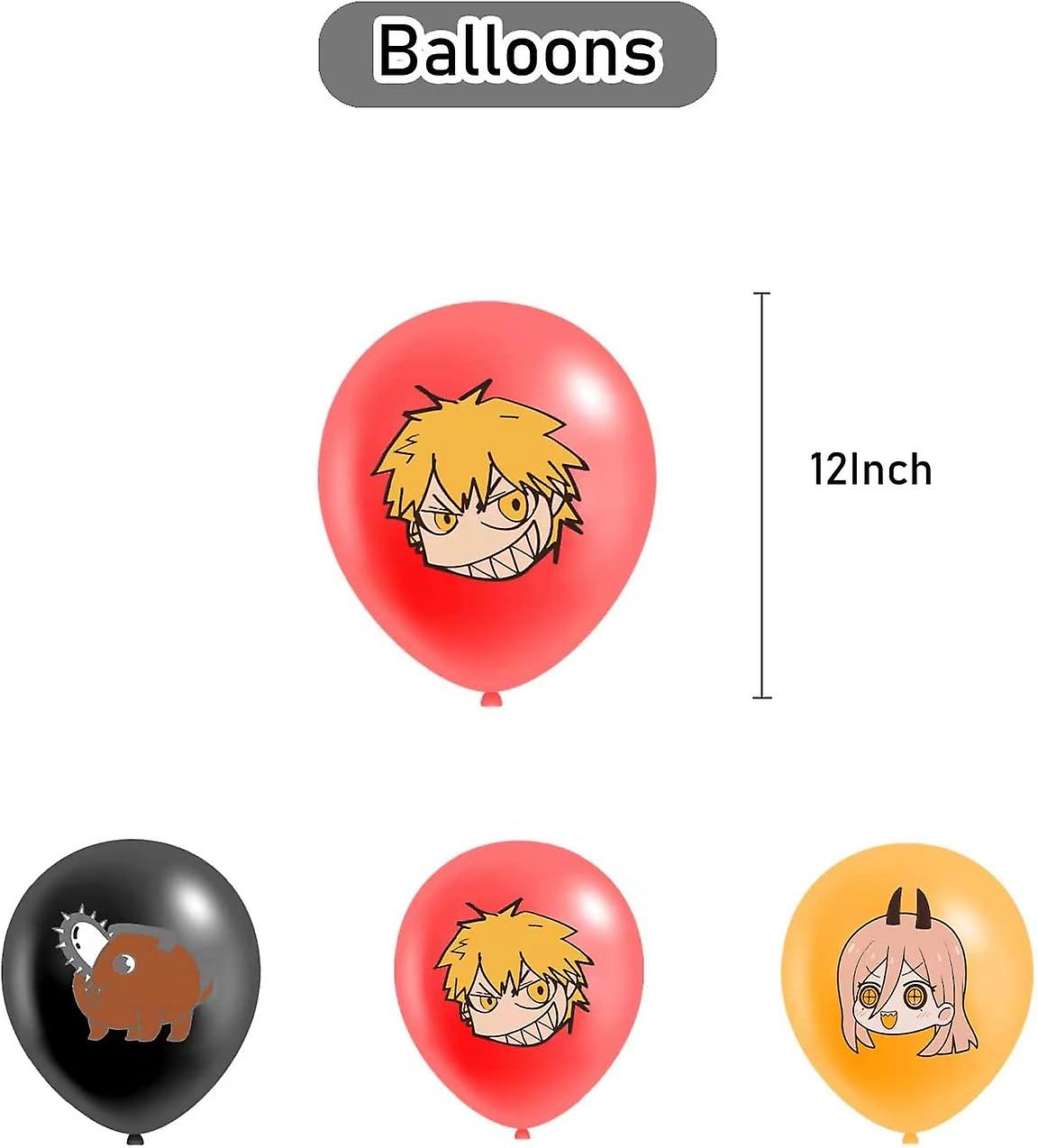 Anime Chainsaw Man Birthday Party Decorations Party Supplies Party ...