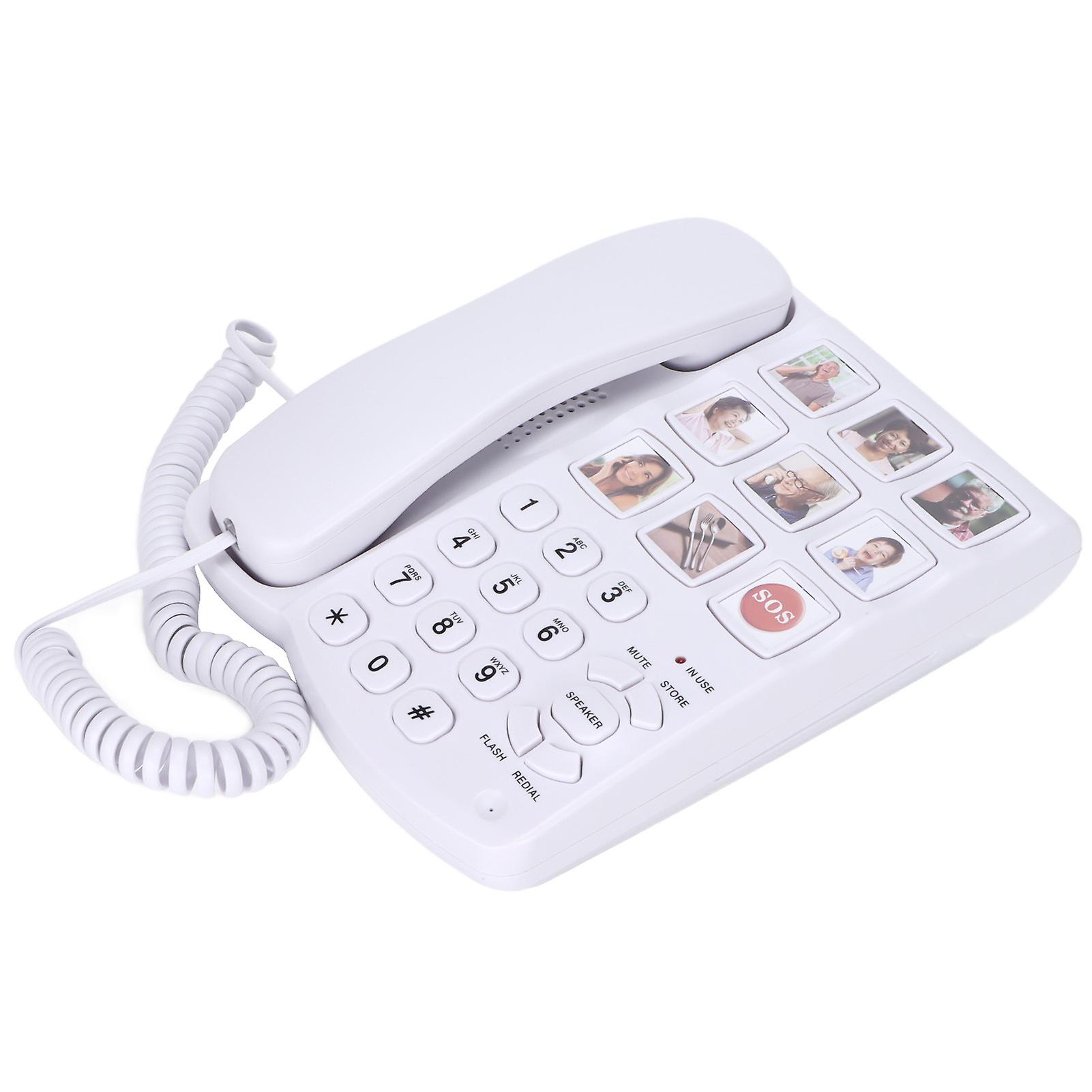 Amplified Photo Memory Corded Landline for Seniors Elderly | Fruugo UK