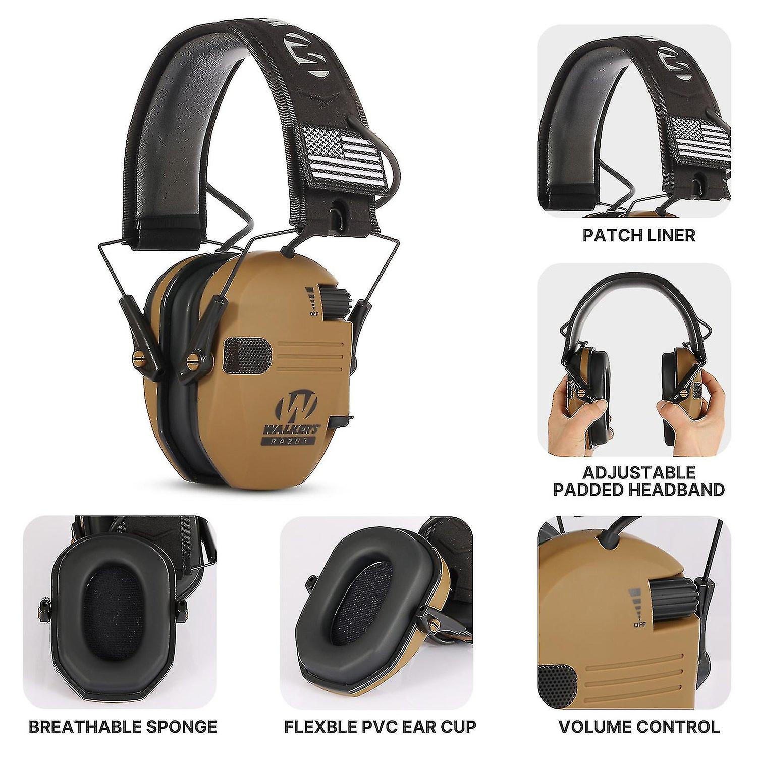 Outdoor Hunting Electronic Shooting Earmuffs Tactical Noise Reduction ...