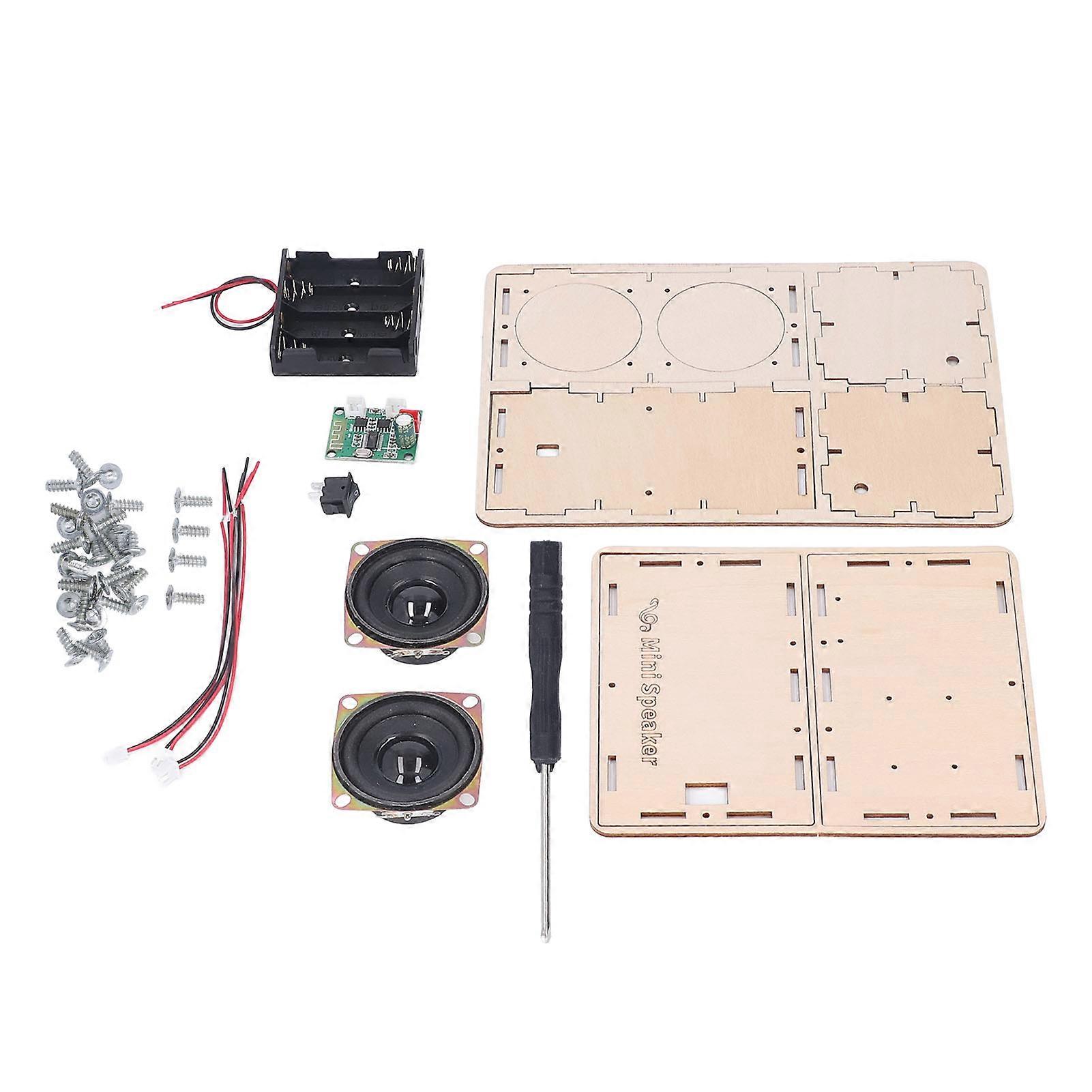 DIY Bluetooth Speaker Kit Stereo Surround Non Toxic Composite Wood DIY ...