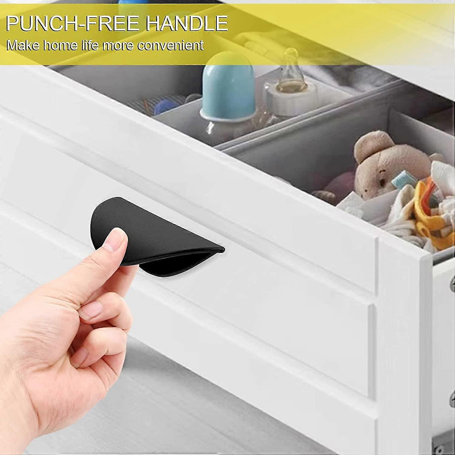 4 Pieces Self Adhesive Sliding Door Handle Self Adhesive Door Handle ...