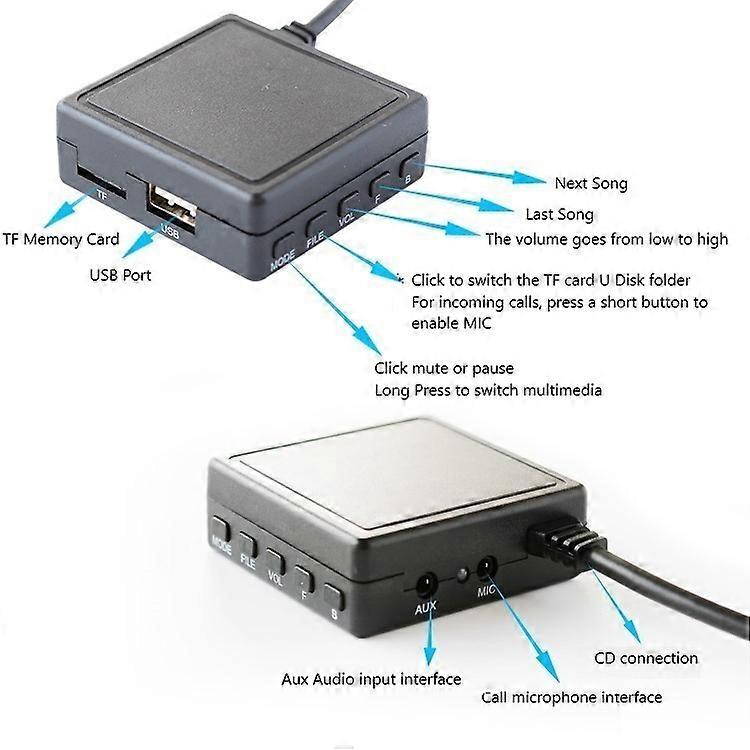 1 Set Car power connector Music Adapter Part Replacement With ...