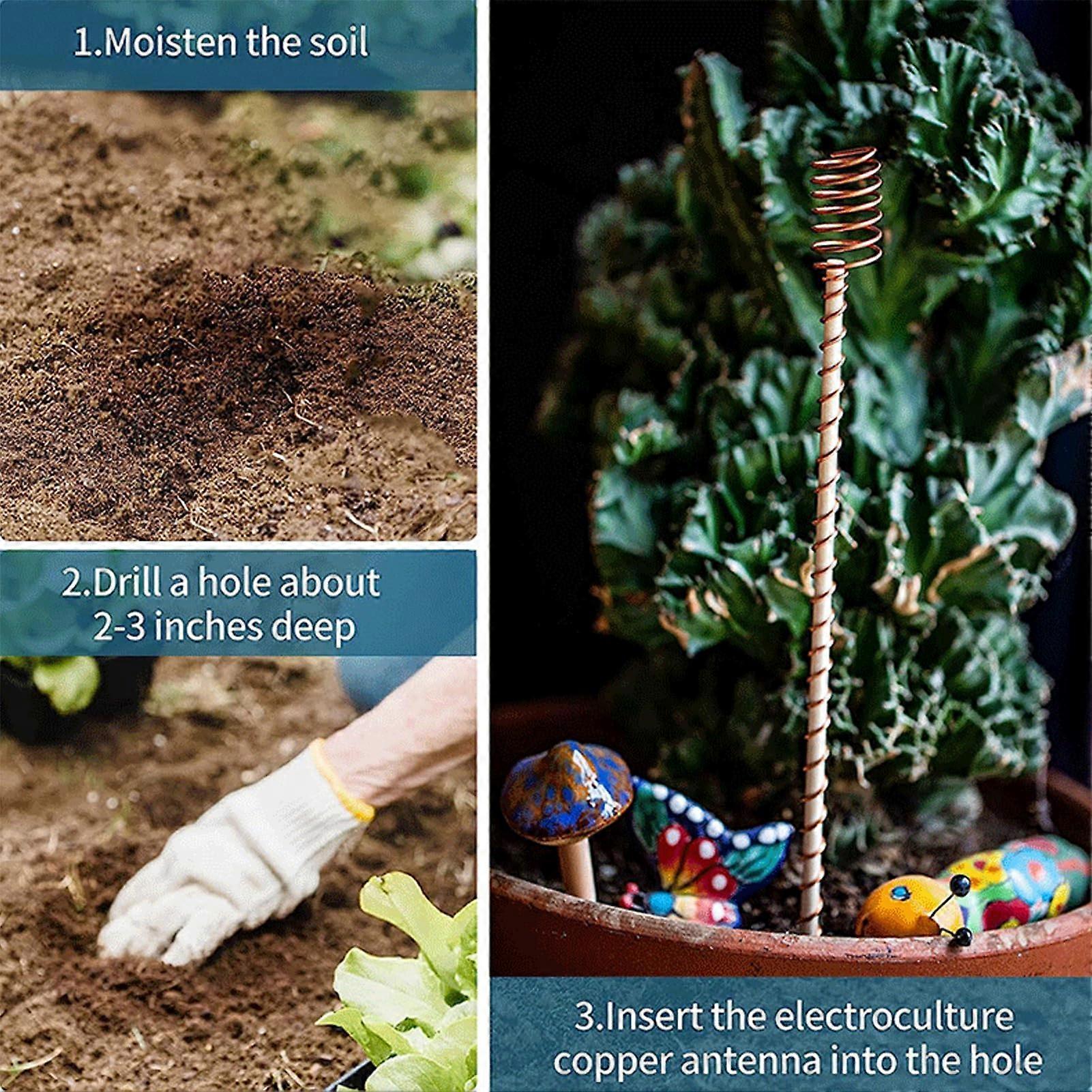 NestNiche 6 Pack Electroculture Copper Gardening Antenna,11.5 in ...