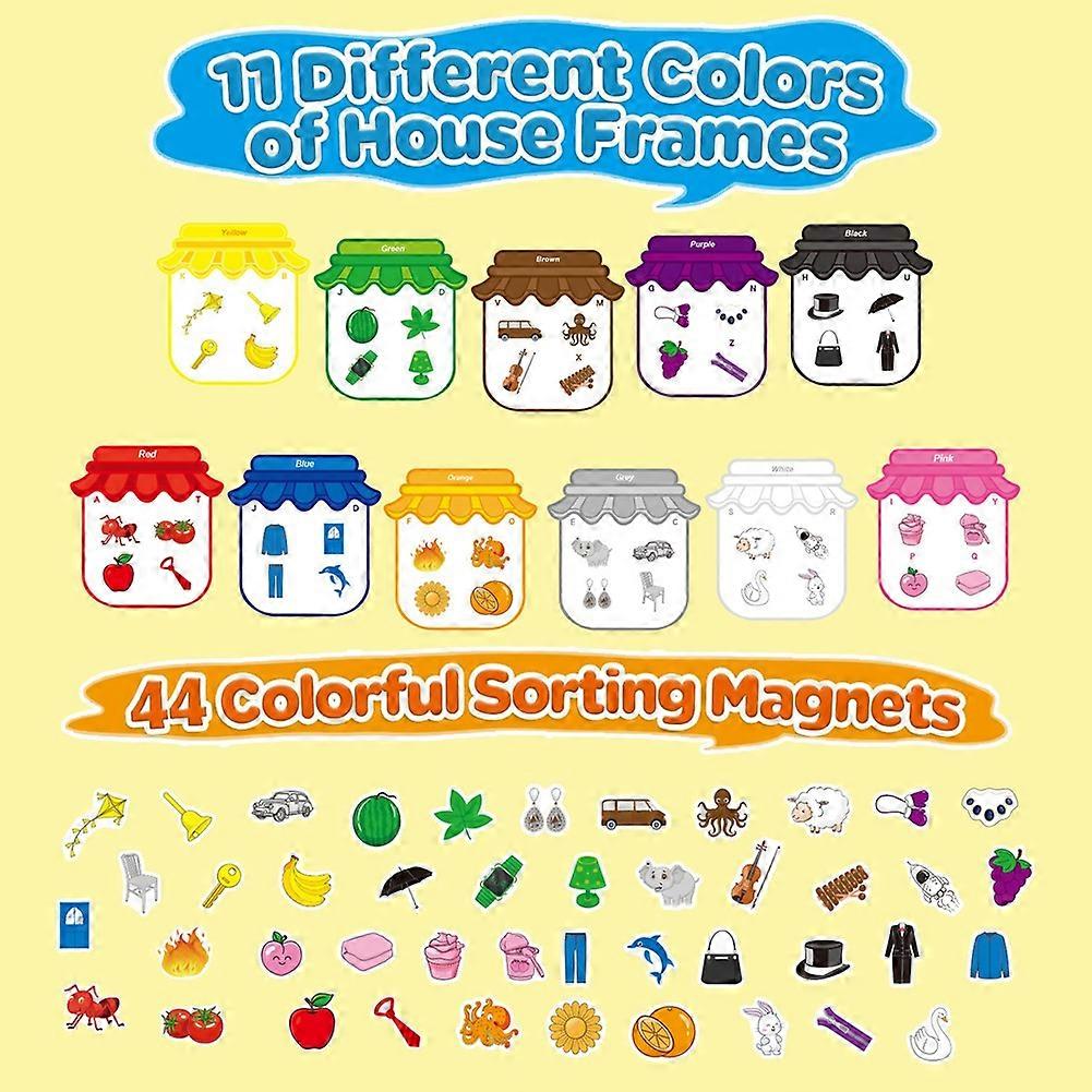 Magnetic Color Sorting Toy Alphabet Game Learning Letter Recognition ...