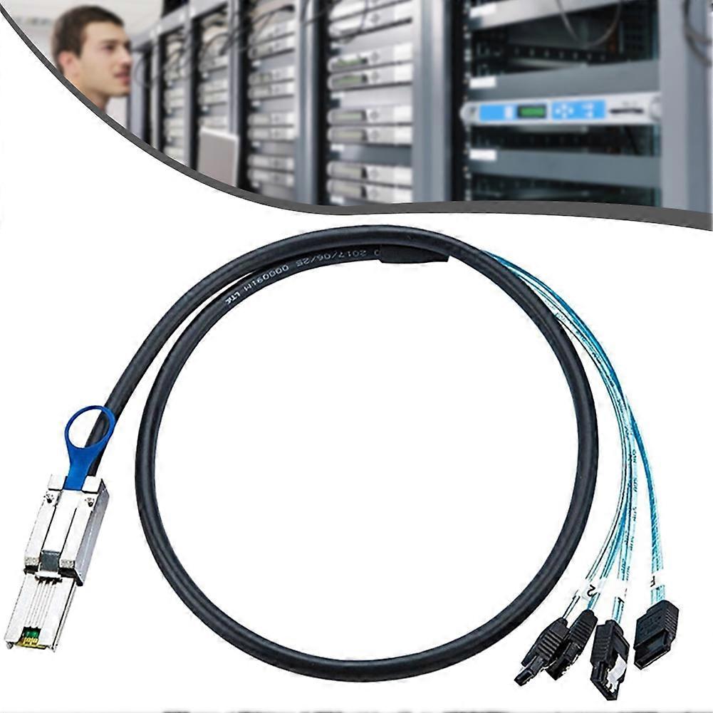 Mini SAS SFF-8088 HD 26 Pin to 4 SATA 7Pin Female Cable Stable High ...