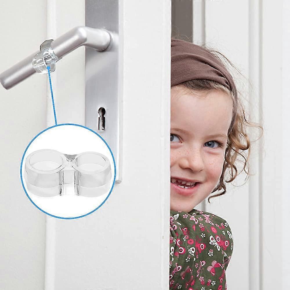 10 Pcs Door Handle Protectors Door Buffer, Transparent Rubber Bumpers ...