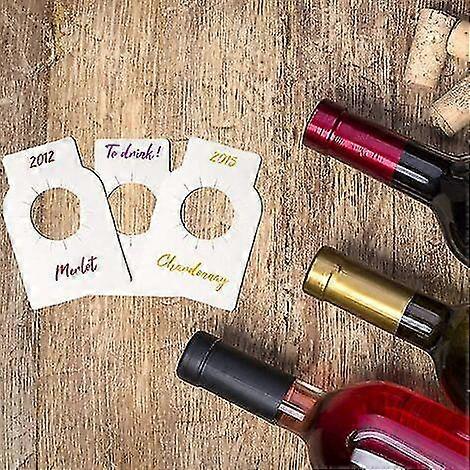 500PCS Wine Cellar Labels Reusable Wine Wine Bottle Labels Pvc Blank ...