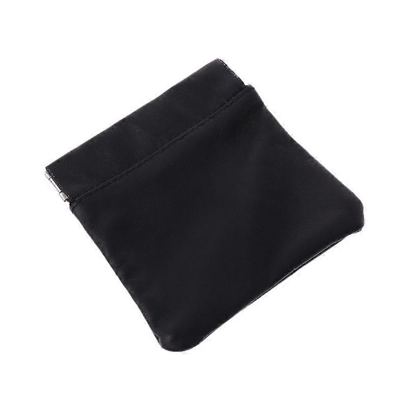 Genuine Leather Coin Pouch Snap Top | Fruugo UK